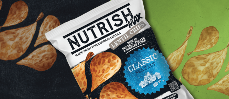 Lentil chips – rich in protein and gluten free snack - Nutrish Max Chips